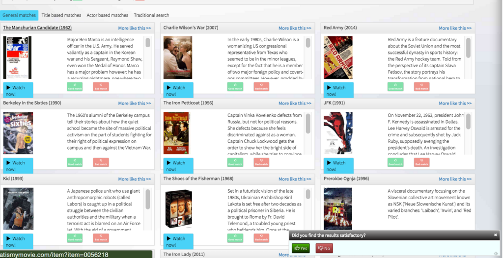 What is my movie? a cool new movie search