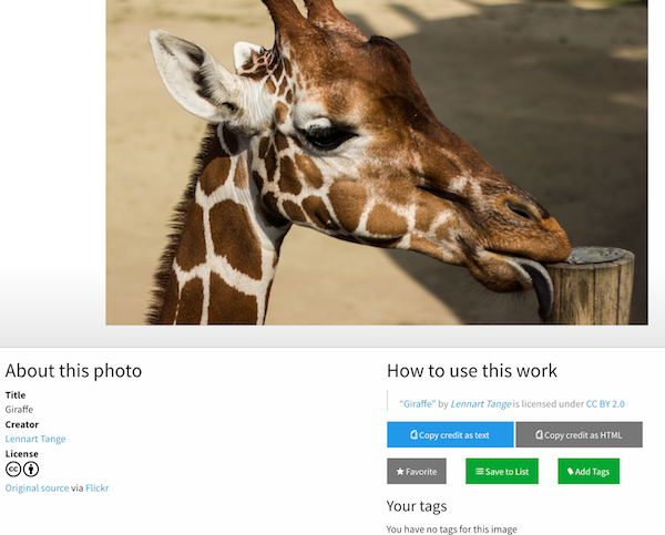 New Creative Commons image search in beta