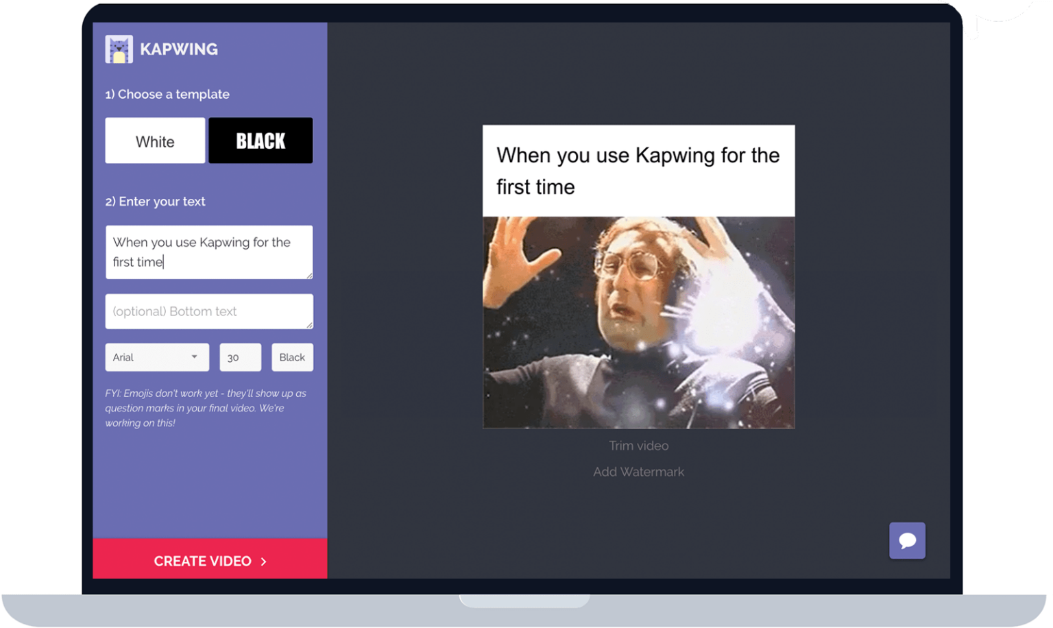Kapwing: a very sweet web-based video editing suite