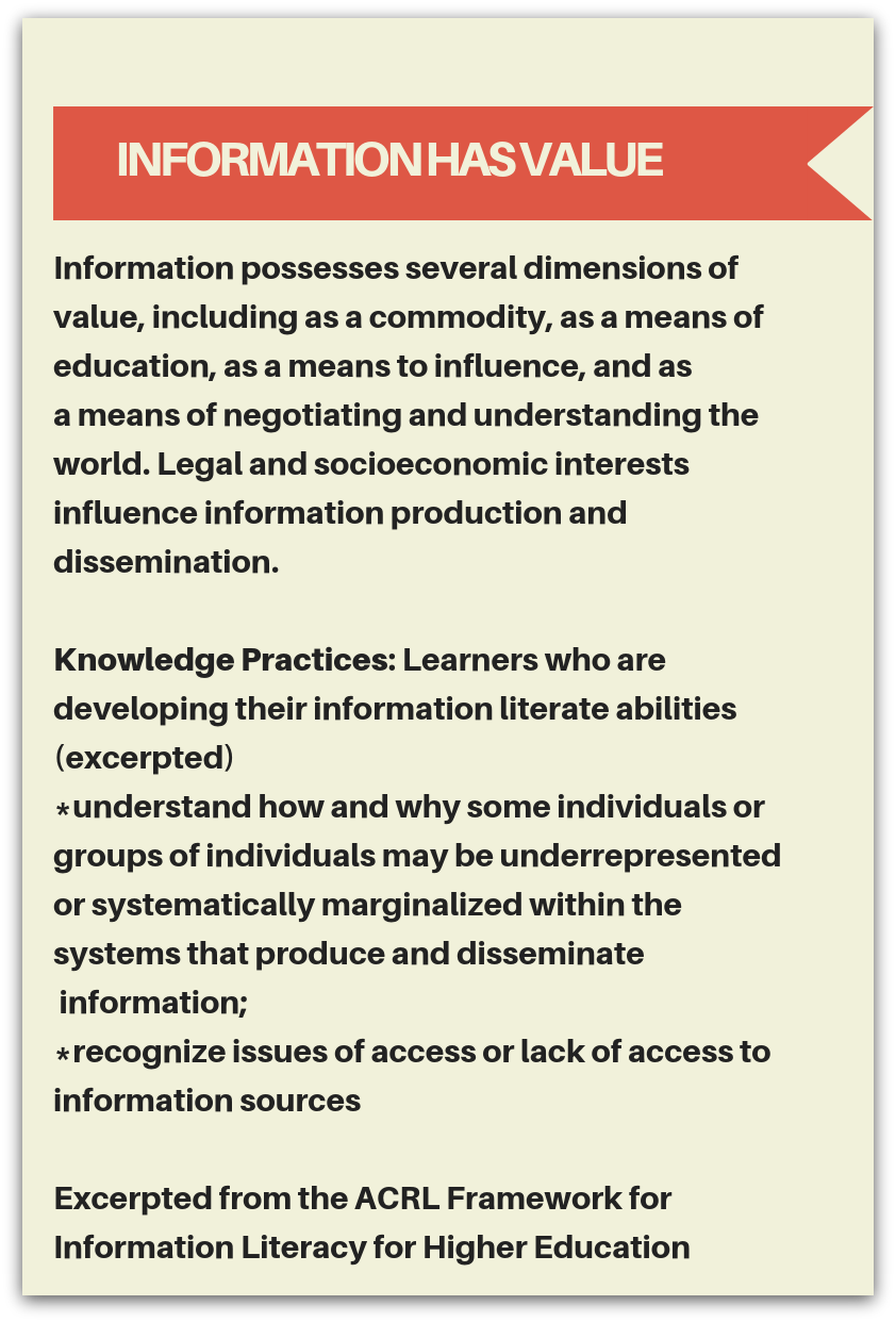 On information privilege and information equity